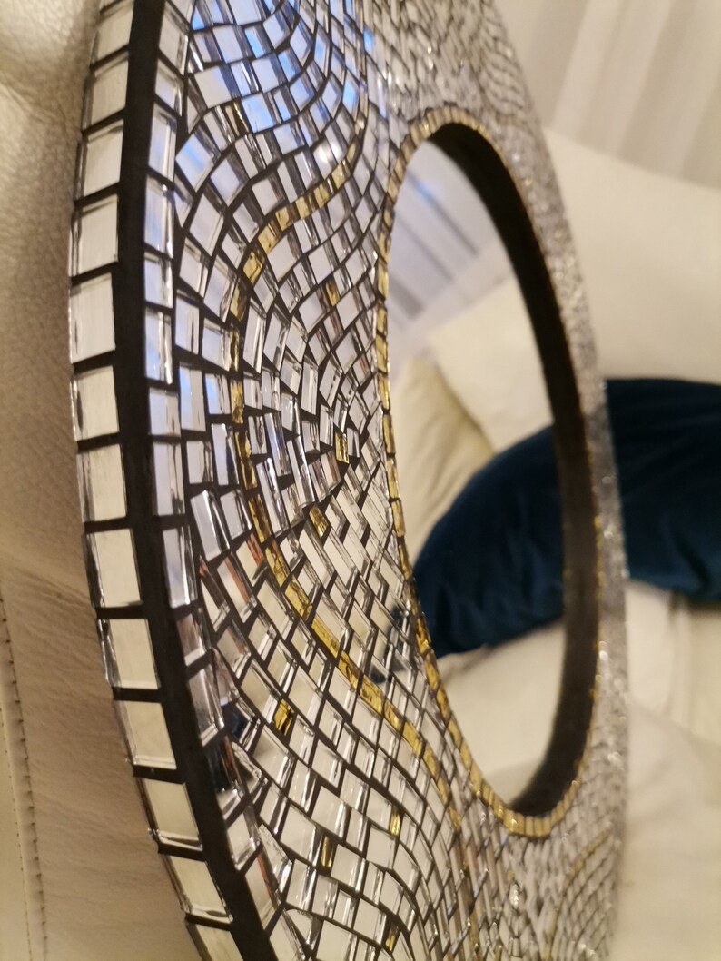 Triple Round Mosaic Mirrormosaic Mirror for Wallmosaic - Etsy