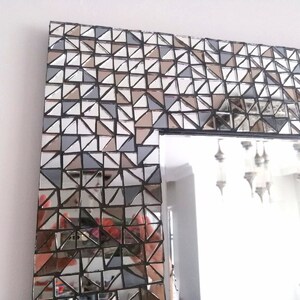 Rectangle Mosaic Mirror-mosaic Mirror Wall Decoration-hand Made-mosaic ...