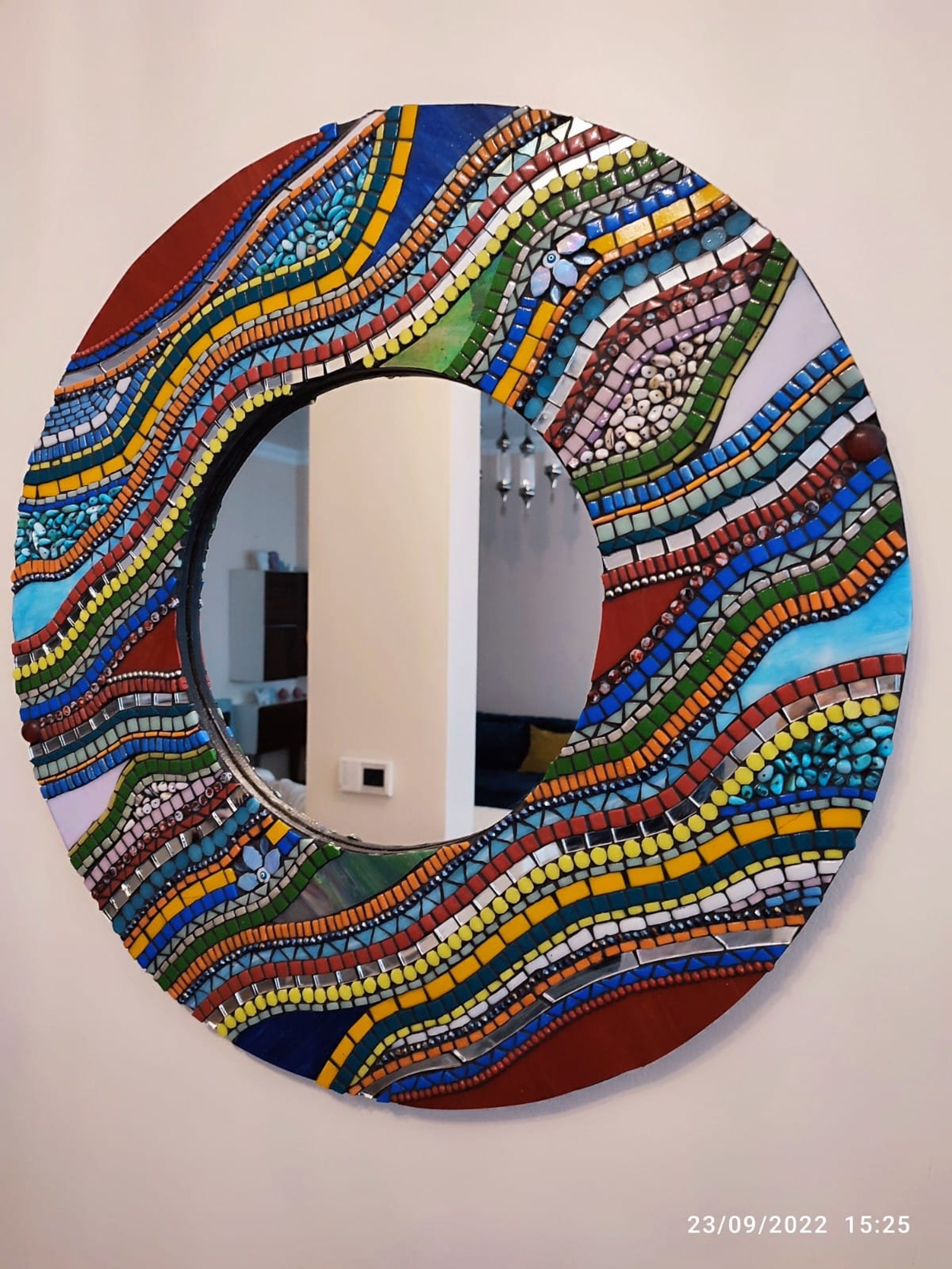 Wall Mirror Mosaic Mirror - Etsy
