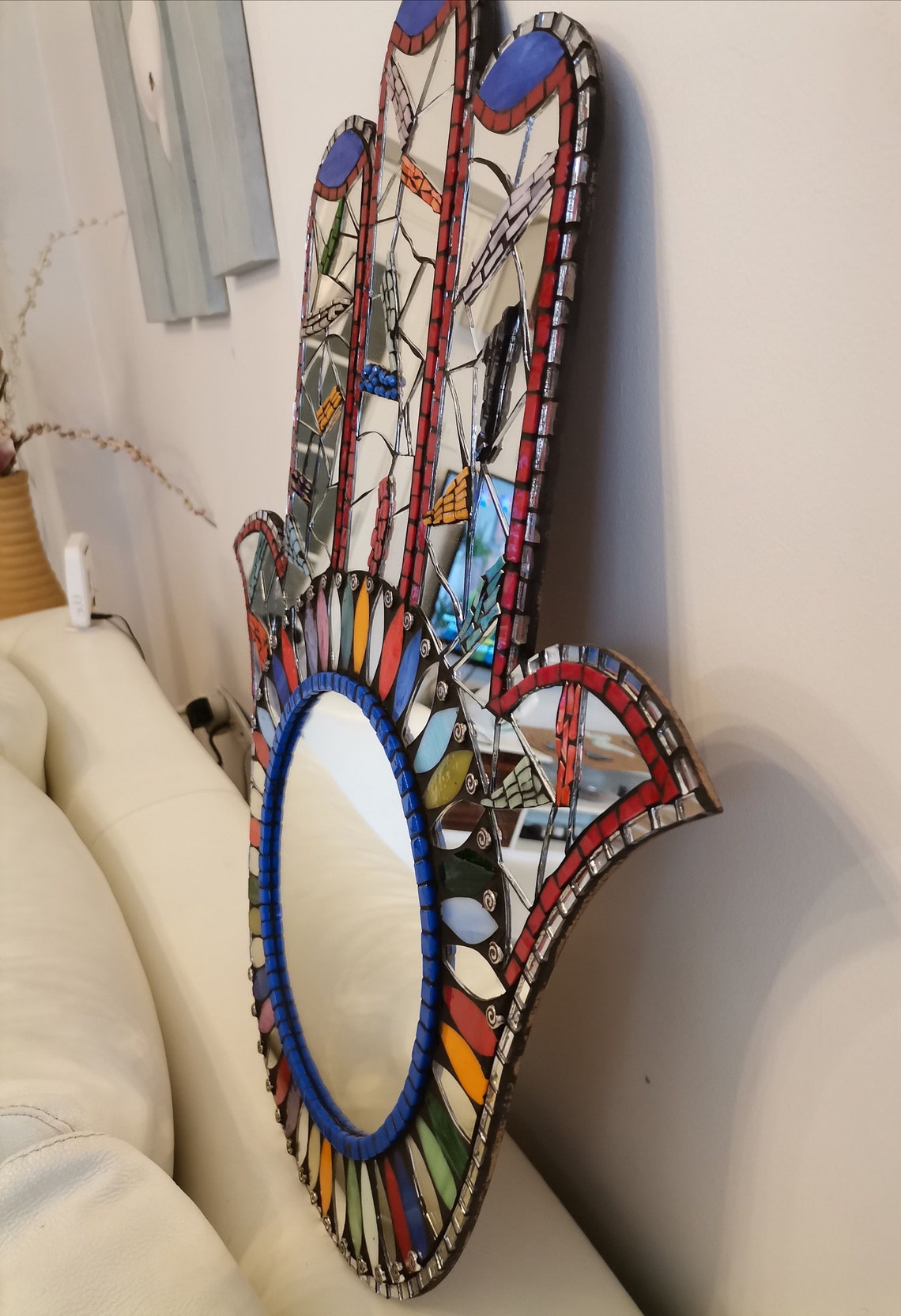 Hamsa Wall Hanginghamsa Hand Mirrorhamsa Mosaic Mirrorhamsa - Etsy