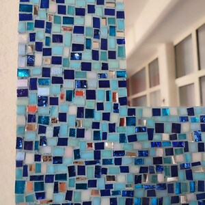 Blue Mosaic Mirror,wall Mirror,mosaic Wall Mirror Decor - Etsy