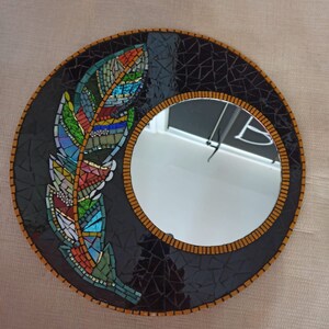 Feather Model Mosaic Mirror, Wall Mirror, - Etsy