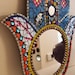 Hamsa Hand Mirror,hamsa Mosaic Mirror,hamsa Decoration - Etsy