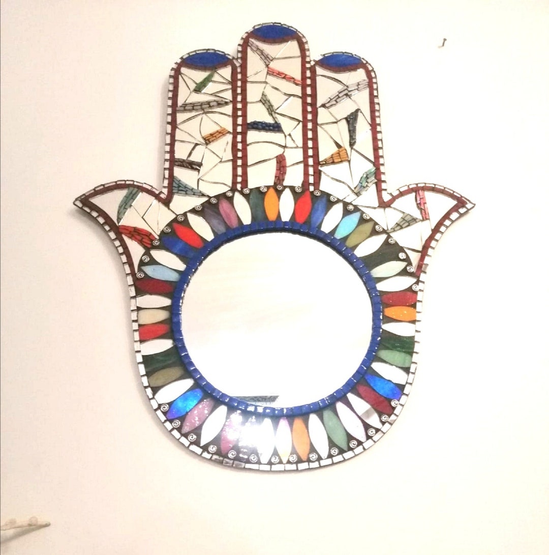 Hamsa Wall Hanging,hamsa Hand Mirror,hamsa Mosaic Mirror,hamsa ...