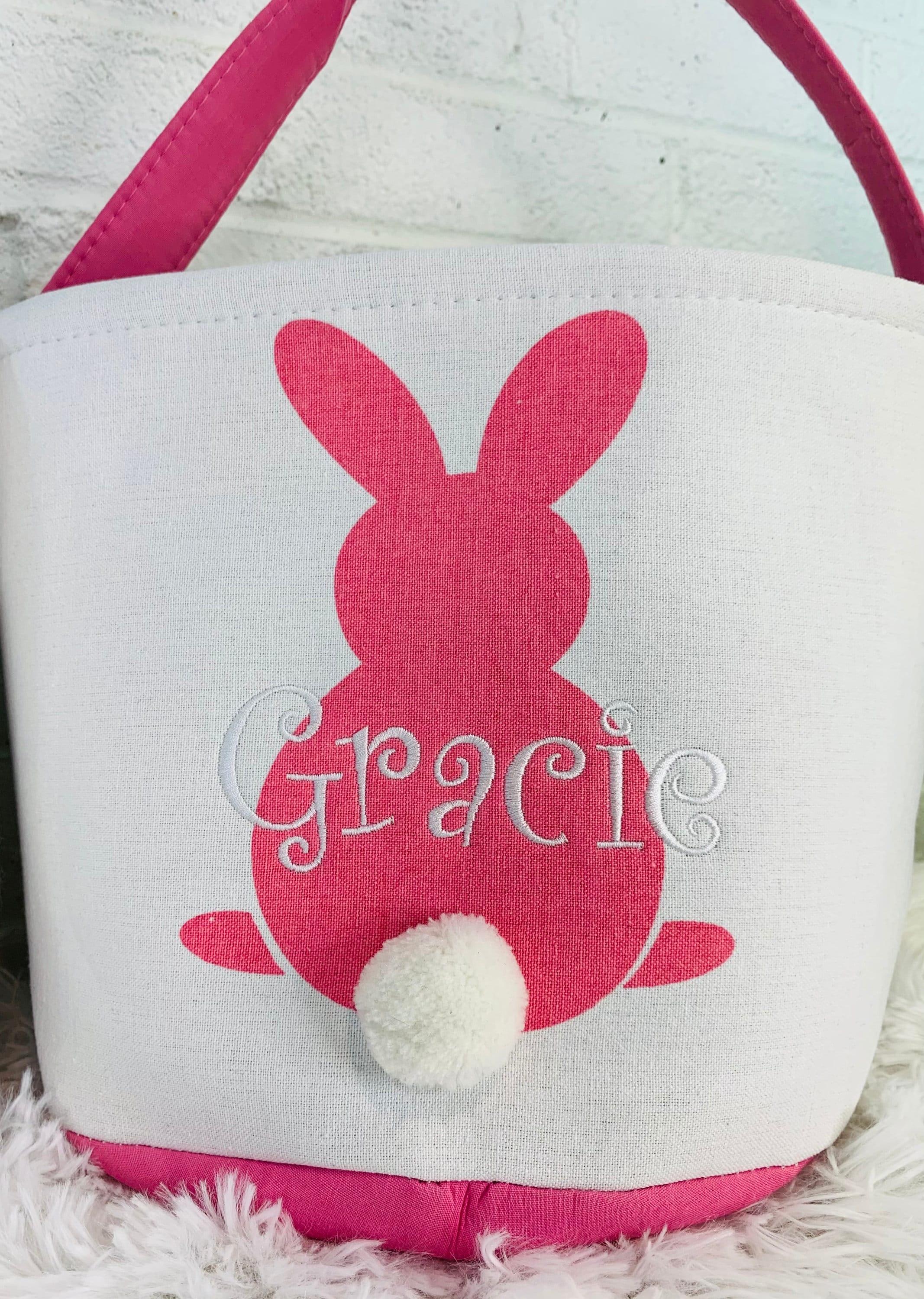 Personalized Easter Bunny Baskets Monogrammed Easter Basket | Etsy