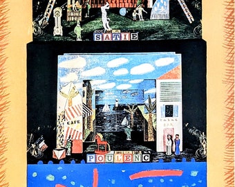 1987 David Hockney stravinsky Exhibition Poster for Metropolitan Opera ...