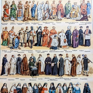 1948 Religious Ceremonial Dress Throughout the Ages Original Vintage ...