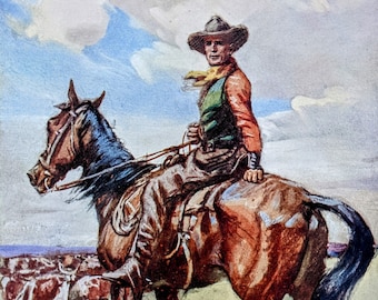 Round up Cowboy Print - Etsy