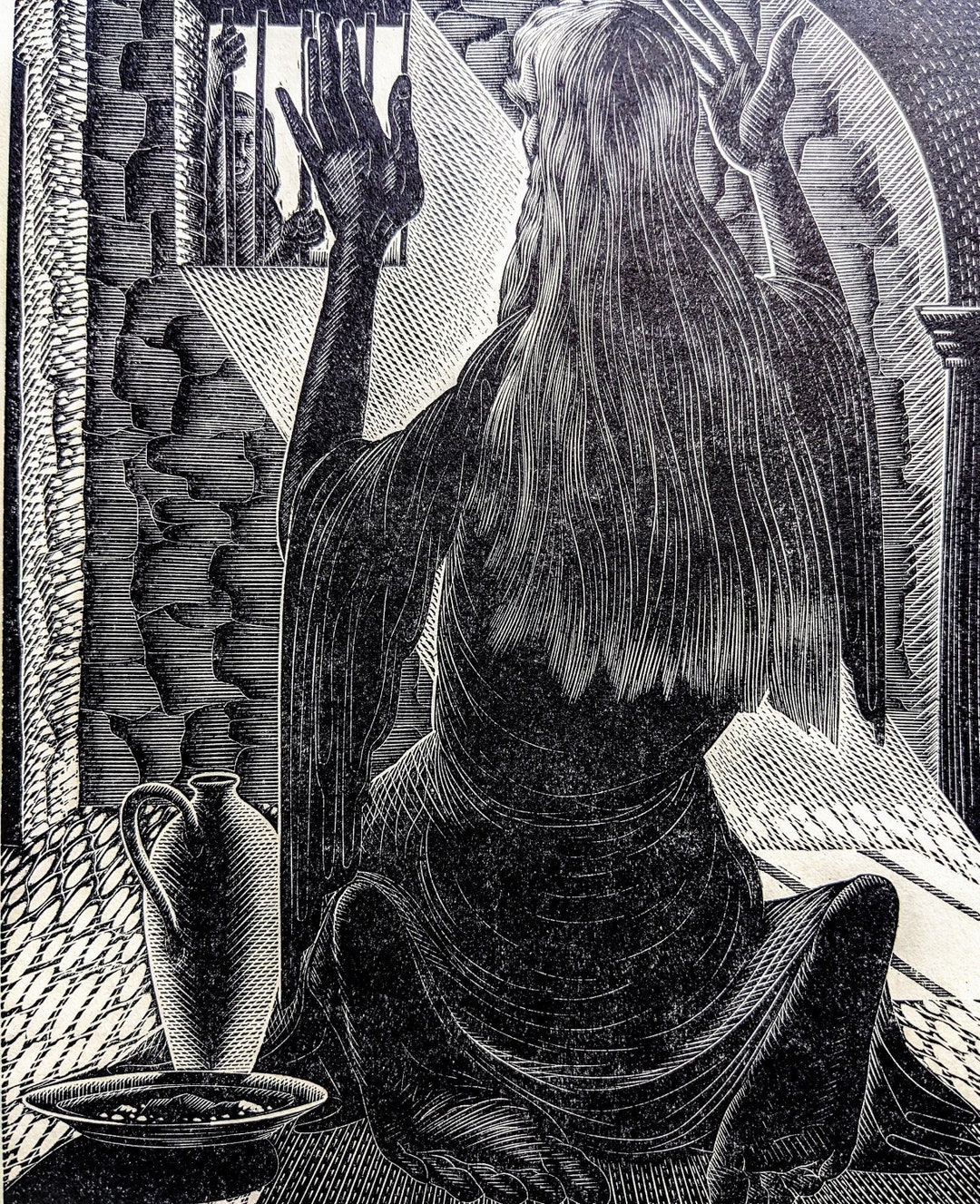 1950 Lennox Paterson A Wood Engraving Taken From "the Roadmender ...