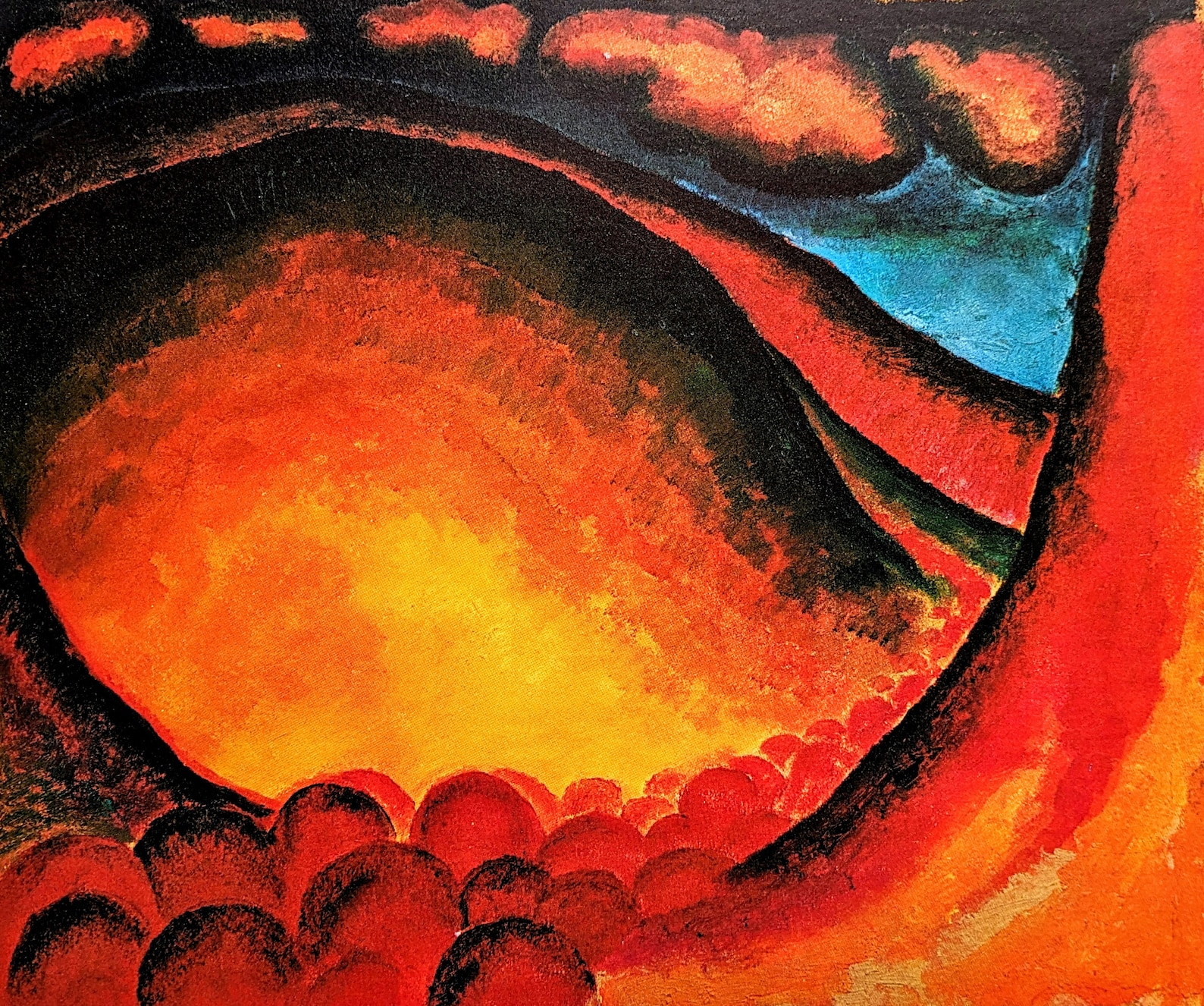 1976 Georgia O'keeffe Painting No. 21 ( Palo Duro Canyon) C 1916 ...