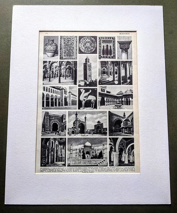 1948 Islamic Art Original Vintage Print Architecture - Etsy