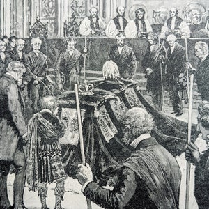 1910 Funeral of the Prince Consort Original Antique Print - Prince ...