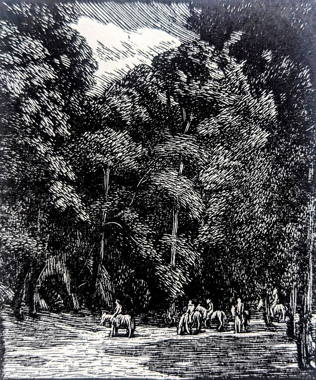 1959 Gwen Raverat 'the Prince Hunting' Engraving - Etsy