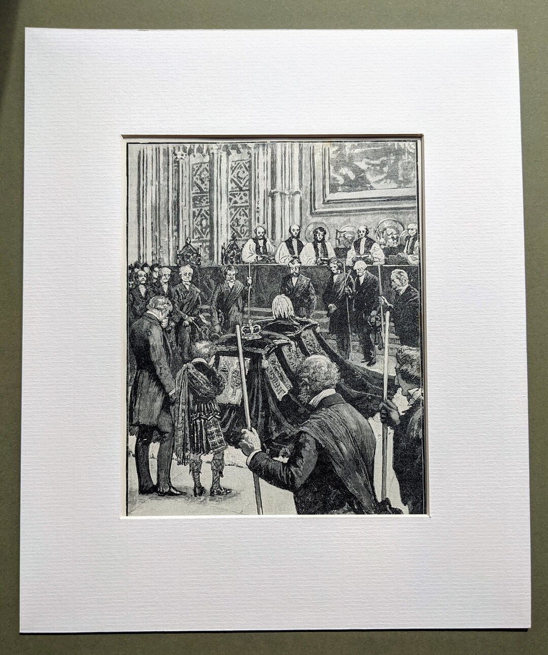 1910 Funeral of the Prince Consort Original Antique Print - Prince ...