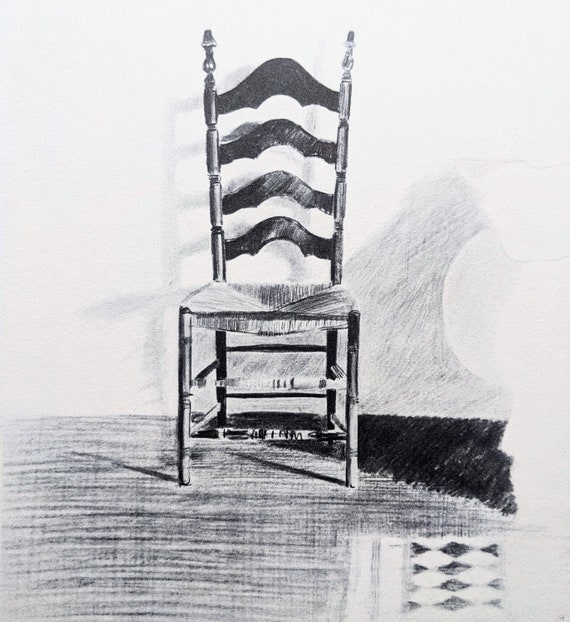 1978 David Hockney Chair 1972 Original Vintage Print | Etsy Ireland