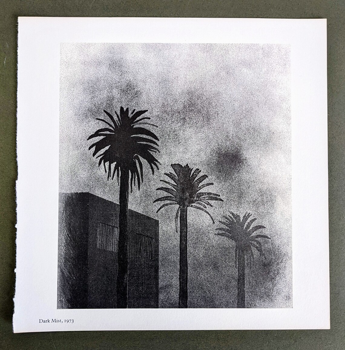 1978 David Hockney Dark Mist, 1973 Original Vintage Print - Wall Décor ...