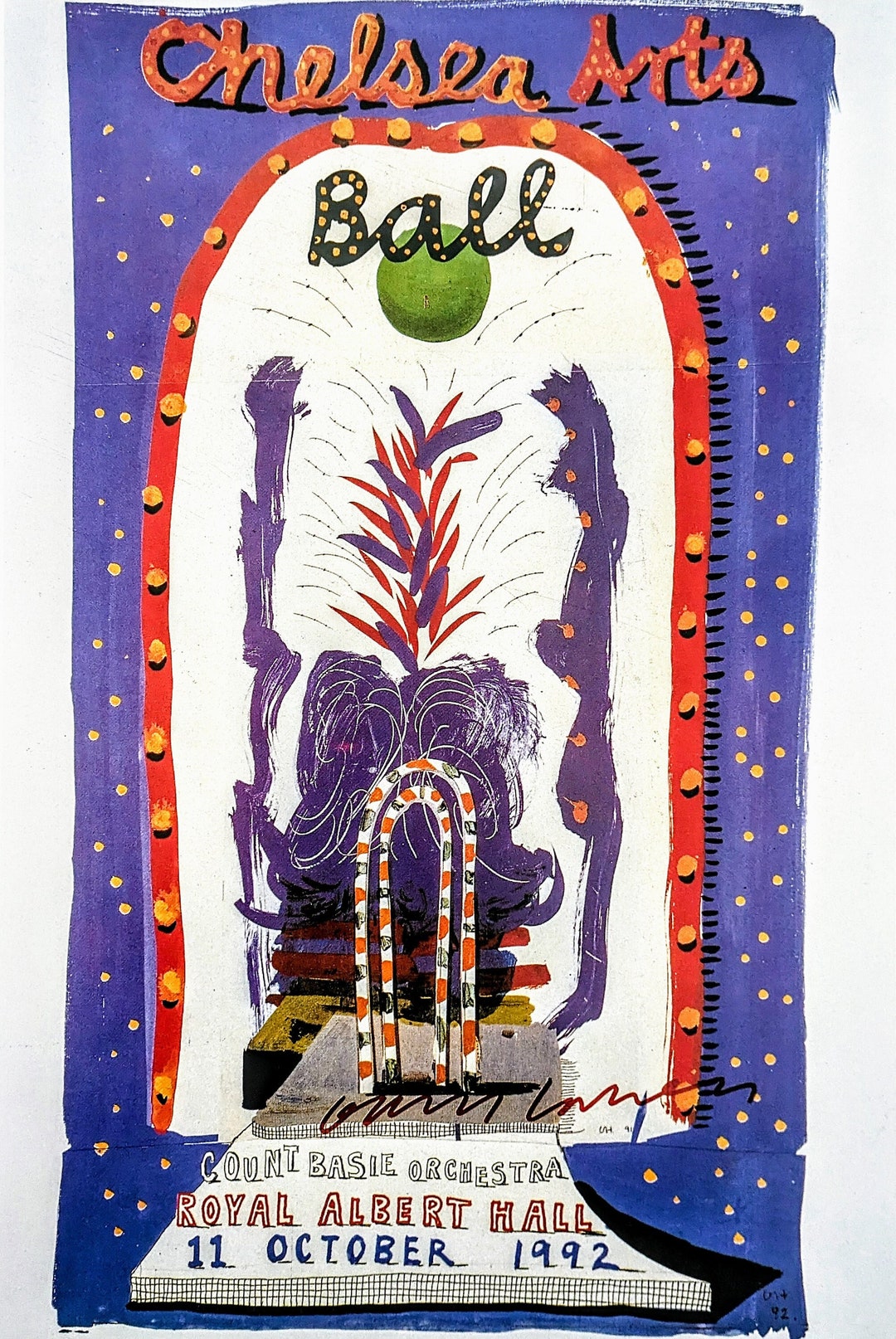 1994 David Hockney Poster "exuberant Arch" - Poster for Royal Albert ...