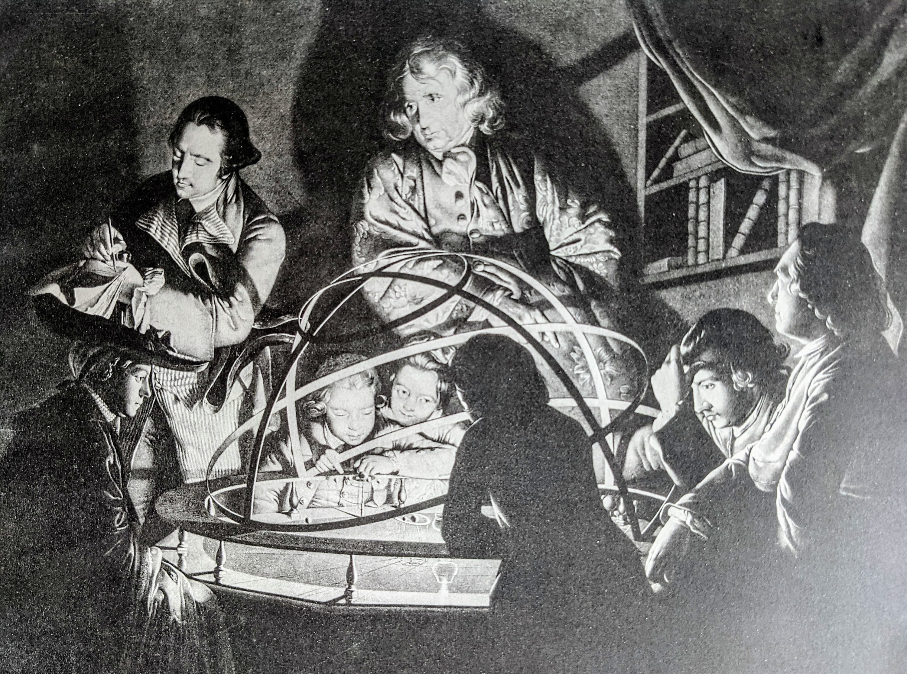 Philosopher Giving A Lecture At The Orrery