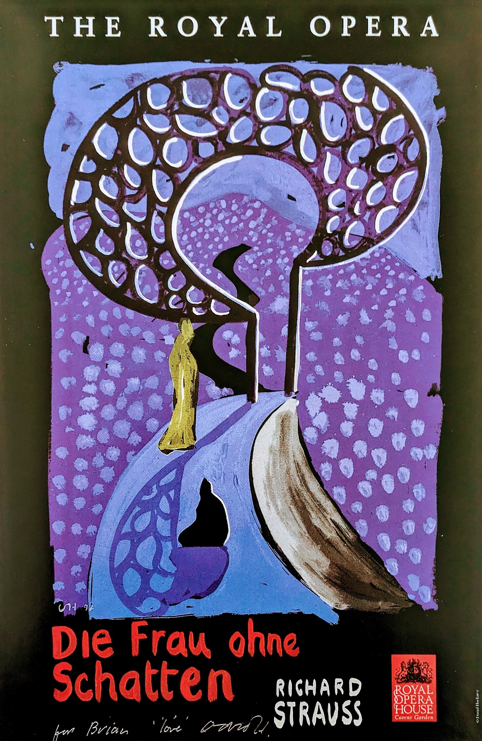 1994 David Hockney Poster "royal Opera House "poster for Covent Gardens ...