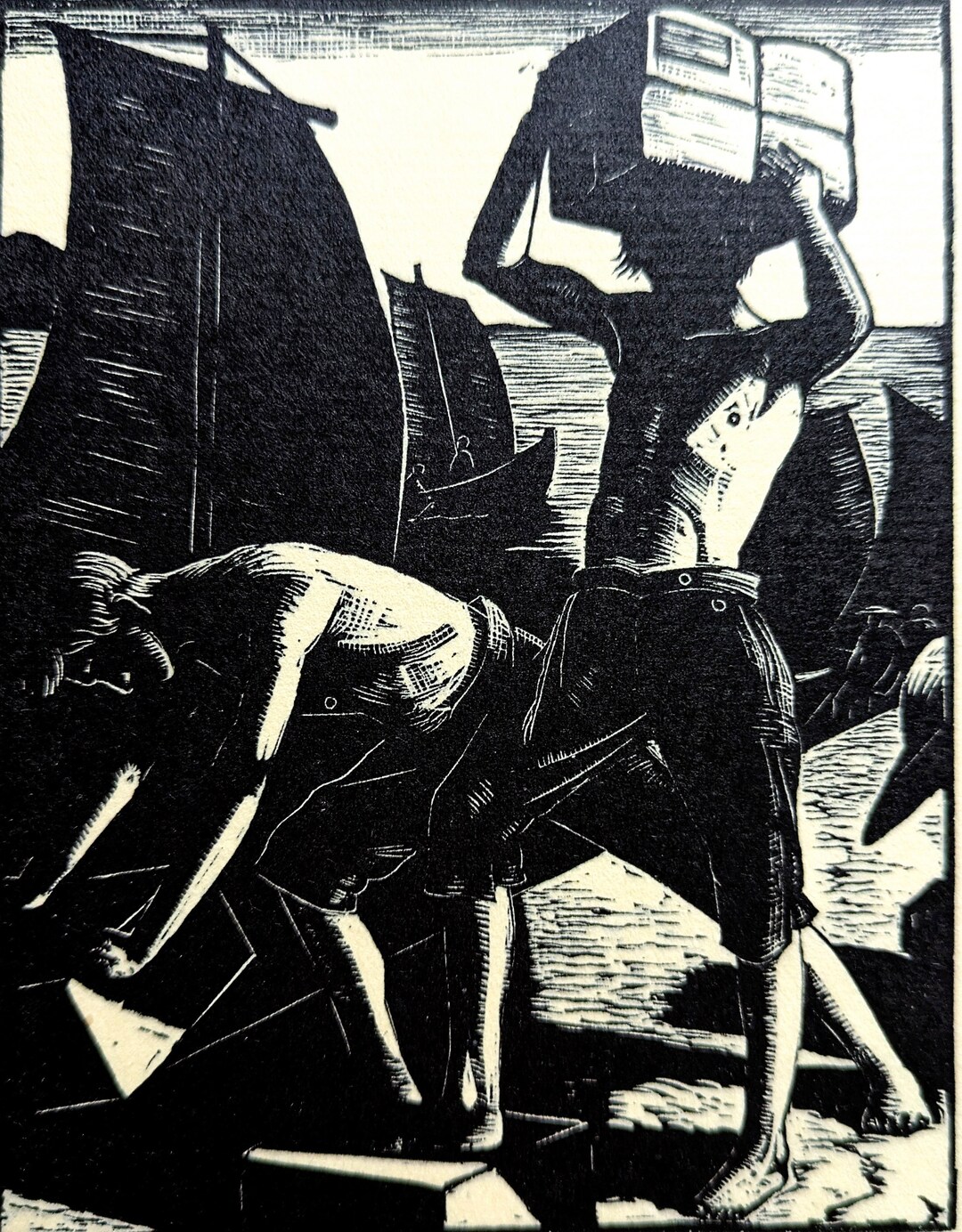 1930 Clare Leighton Woodcut - Book Illustrations From the Bridge of San ...