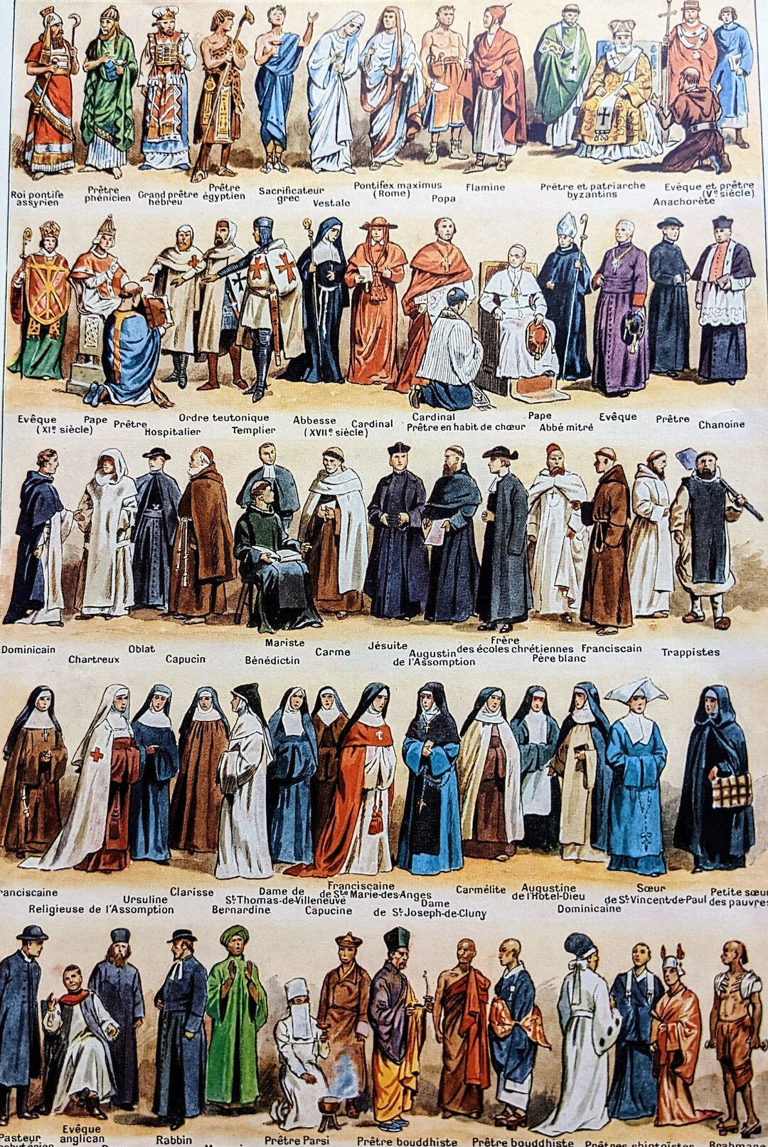 1948 Religious Ceremonial Dress Throughout the Ages Original Vintage ...