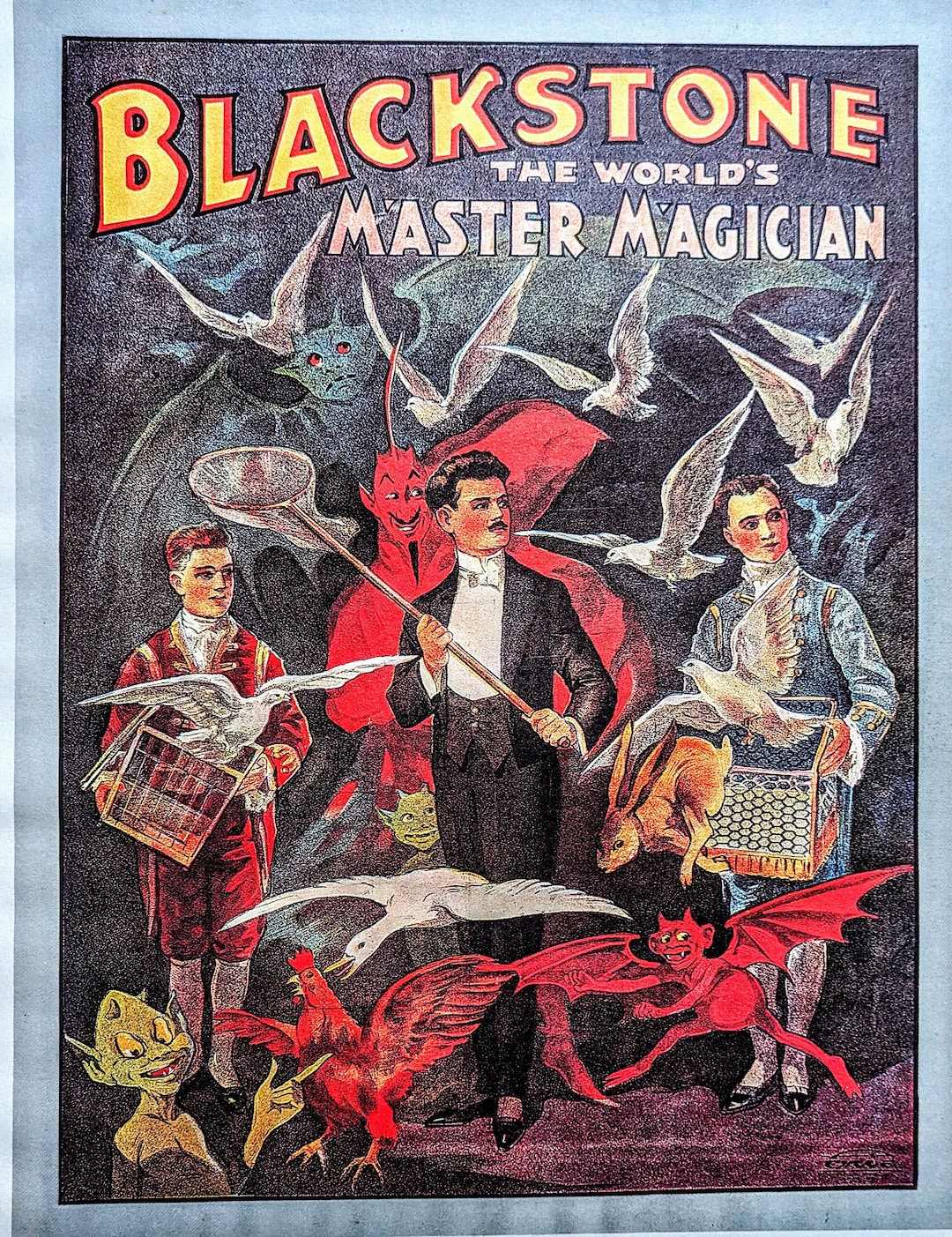 1976 Harry Blackstone Vintage Magic Poster Sheet Size Approx. 16 X 11 ...