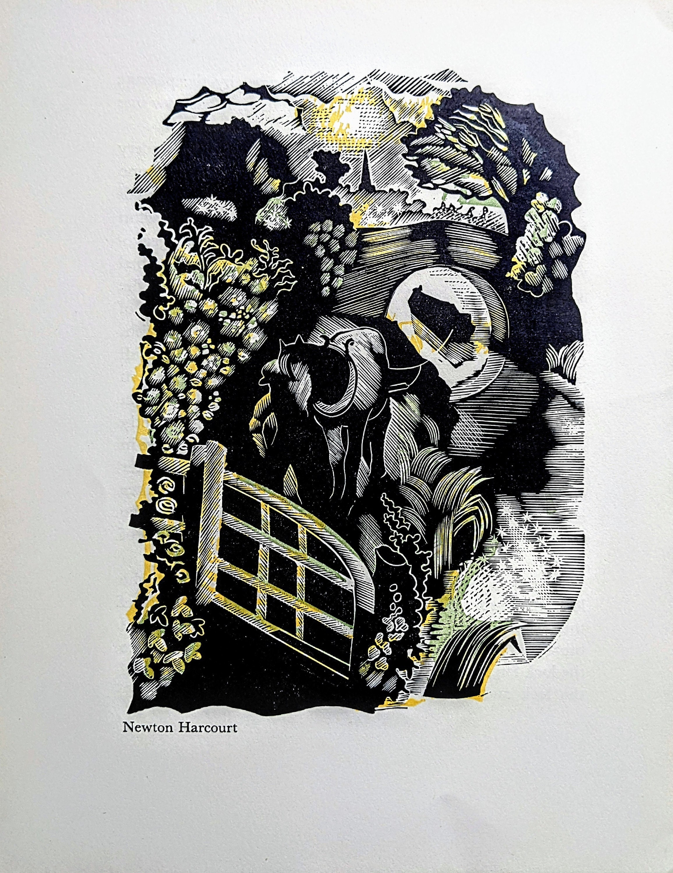 1950 John O' Connor Wood Engraving Linocut Printed From - Etsy