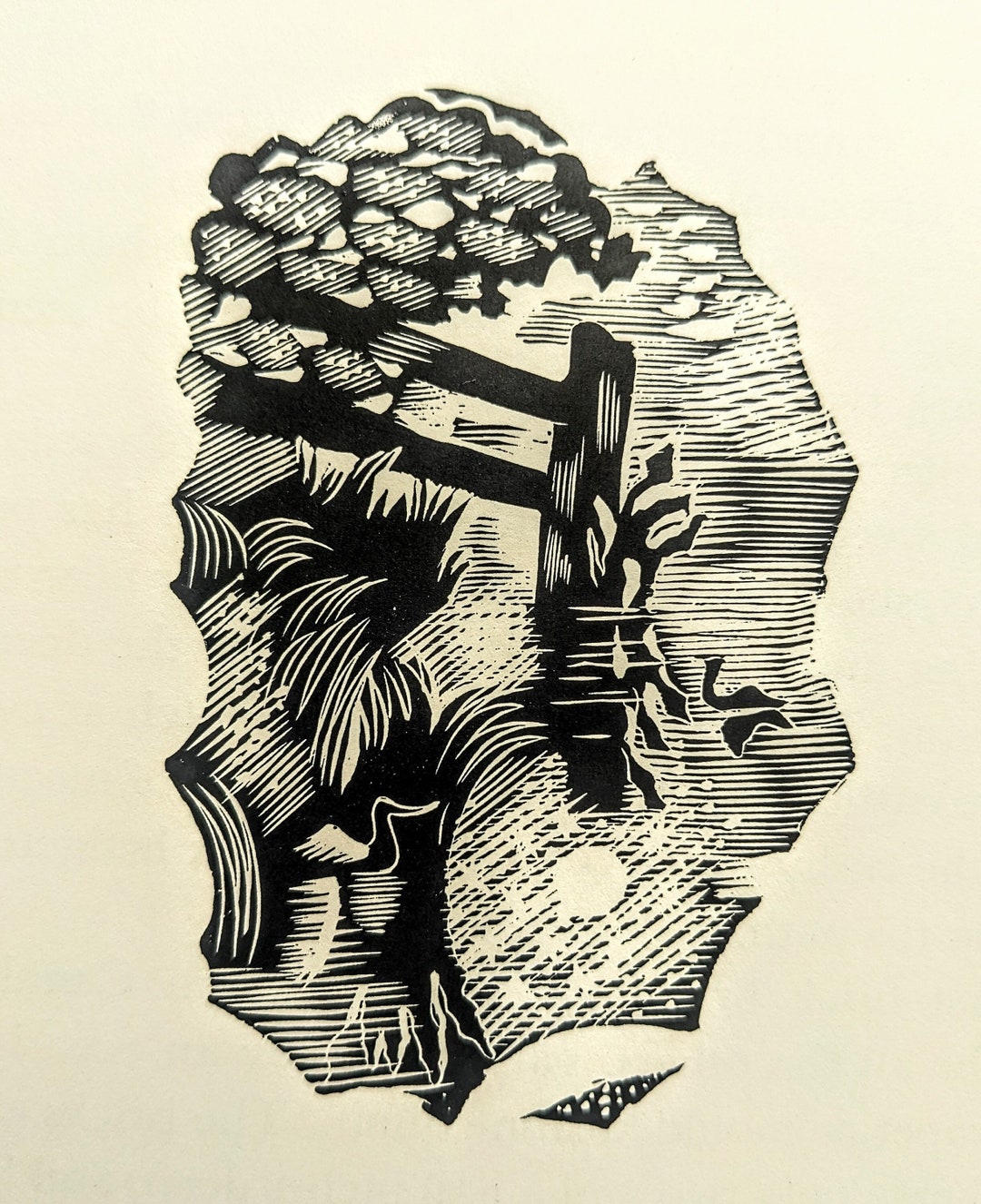 1950 John O' Connor Wood Engraving & Linocut Printed From the Original Blocks Furrows of the ...