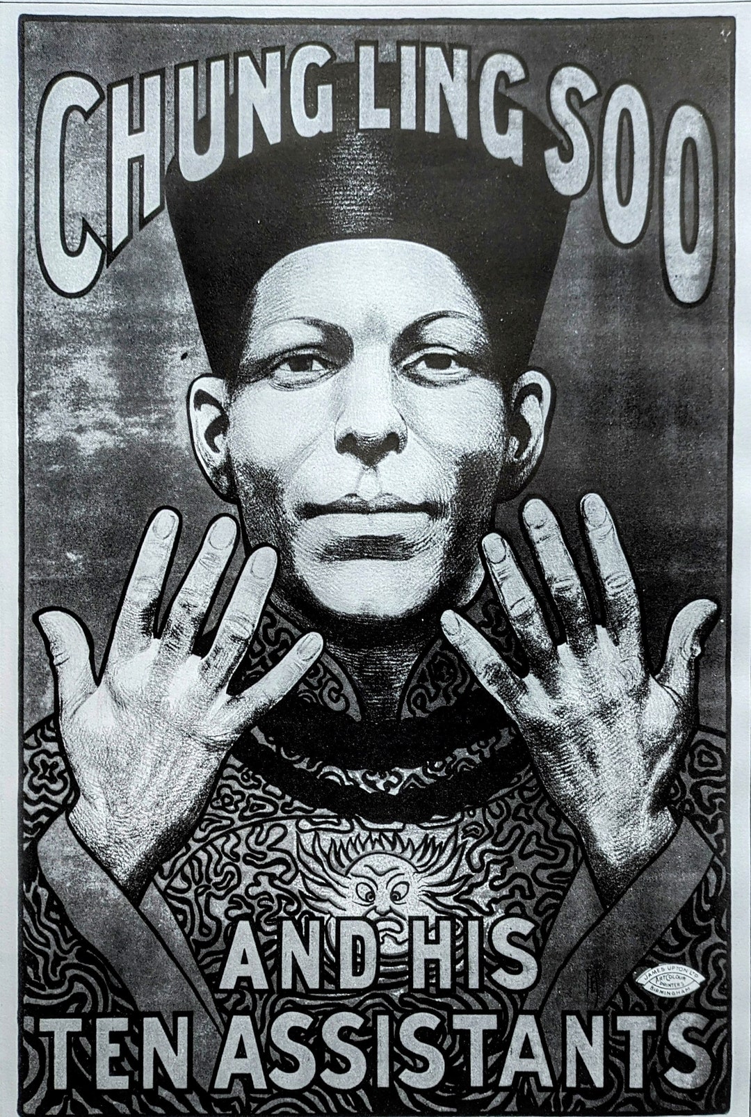 1976 Chung Ling Soo and His Ten Assistants -printed by James Upton Ltd ...