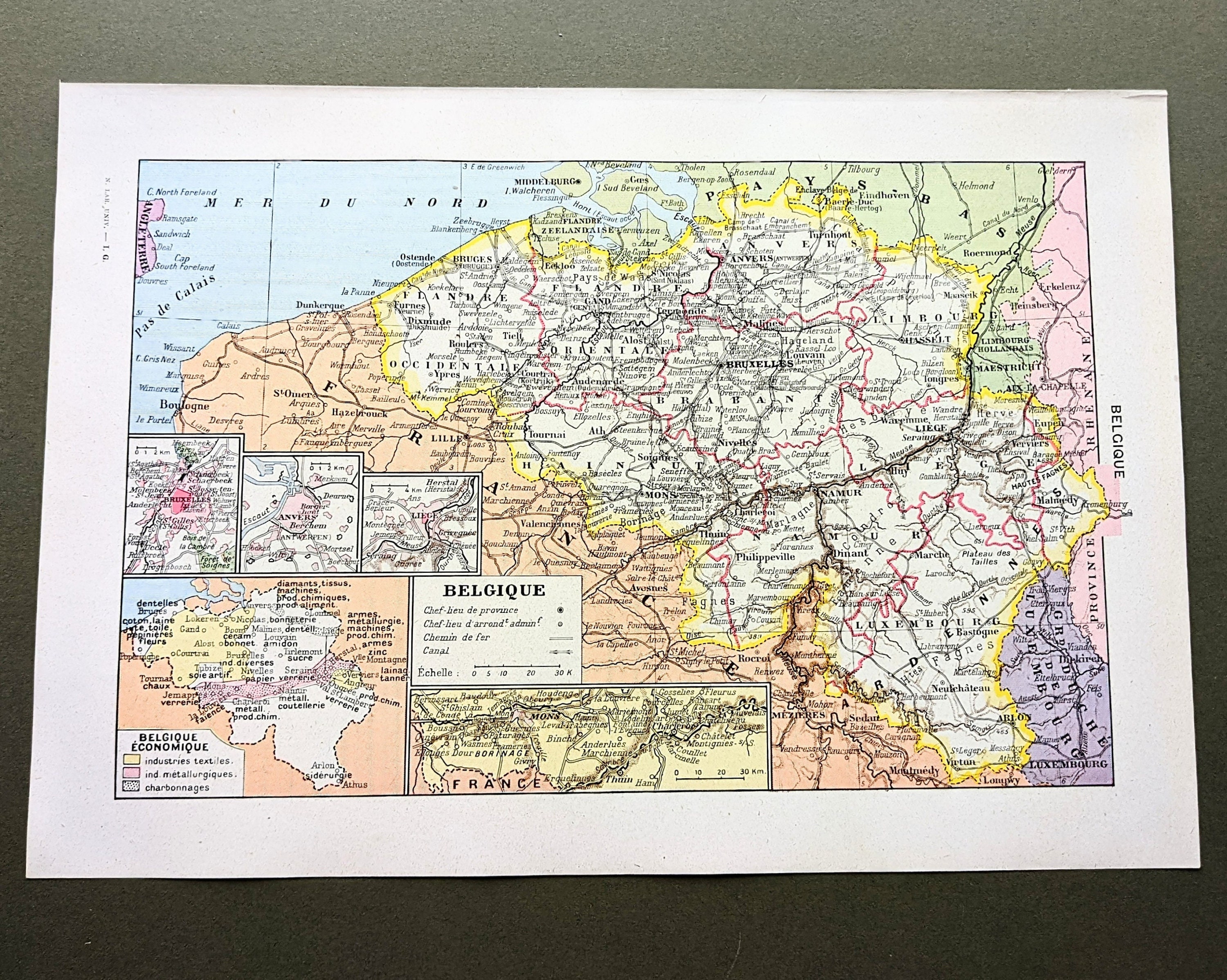 Belgium on world map 1948