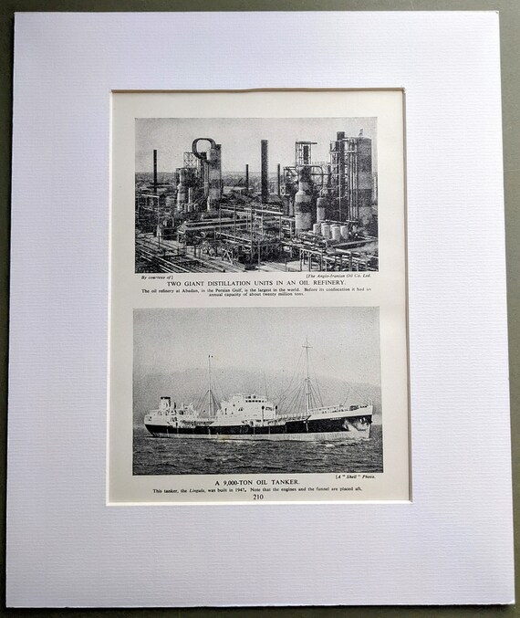 1950 How Do We Get Oil Original Vintage Print Oil Refinery - Etsy