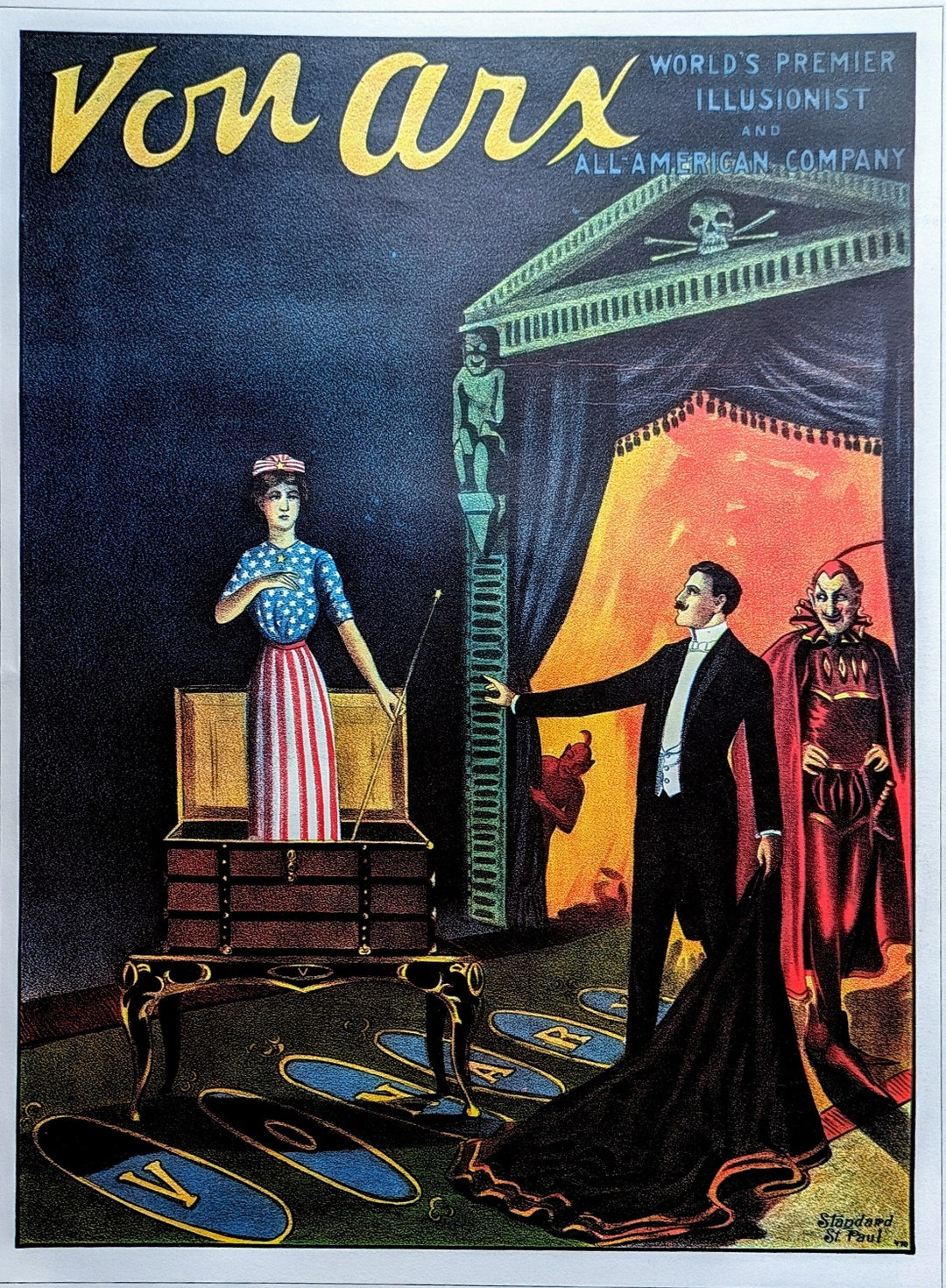 1976 Von Arx - Printer Standard Printing Co- Vintage Magic Poster ...