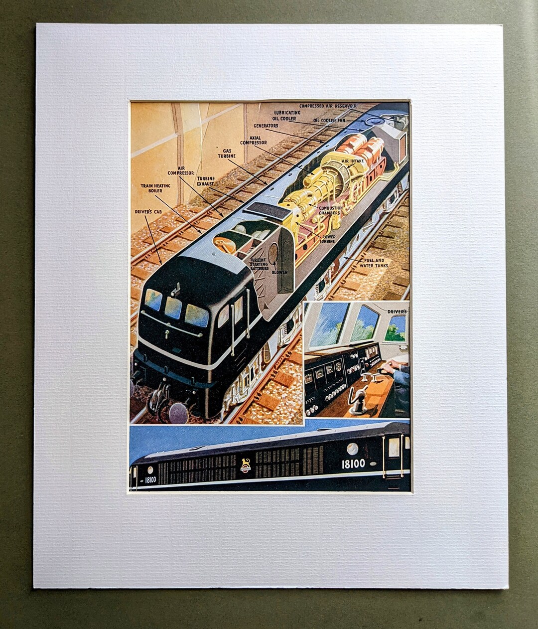 1950 Jet Propulsion on British Railways Original Vintage Print - First ...