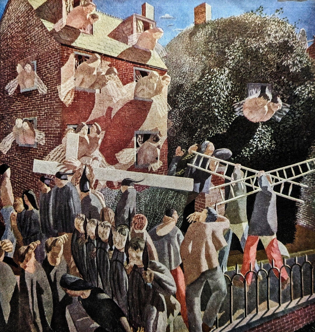 1947 Stanley Spencer Christ Carrying the Cross Vintage Print - Print ...