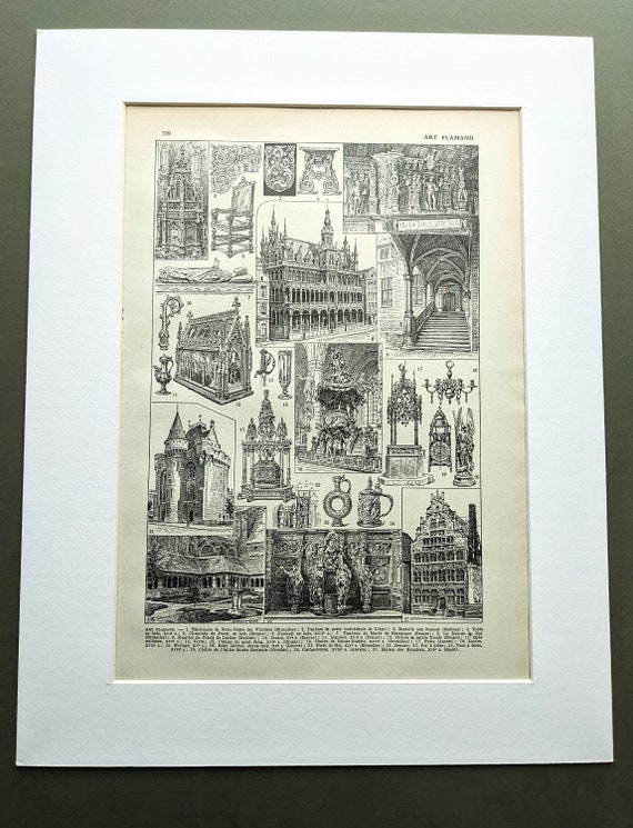 1948 Flemish Art and Design Original Vintage Print | Etsy