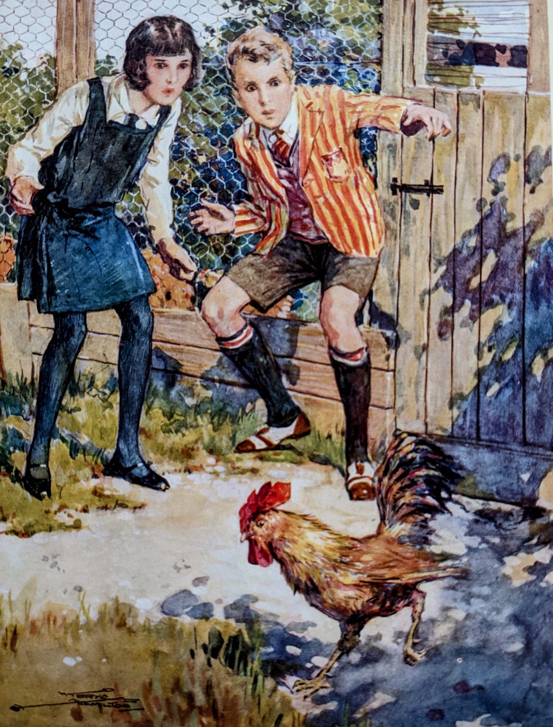 1931 W. Bryce Hamilton Robin Hood's First Escape Vintage Print ...