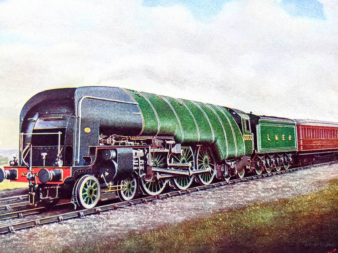 1930 the L.N.E.R. 4-6-4 " Baltic Type 2 Locomotive Original Vintage Print - Railway - Trains ...