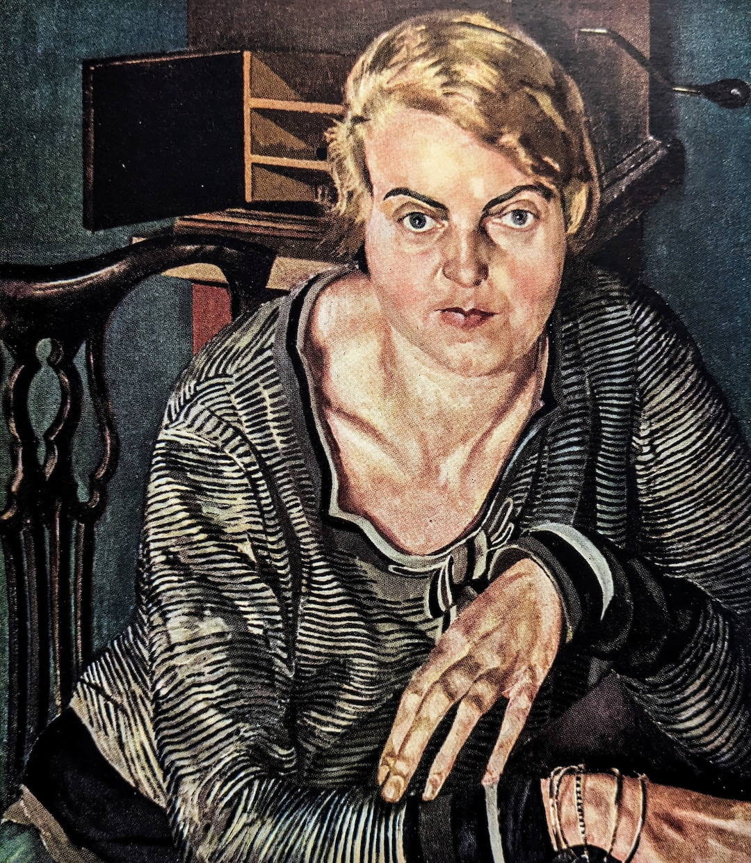 1947 Stanley Spencer Portrait of Patricia Preece Vintage Print - Wall ...