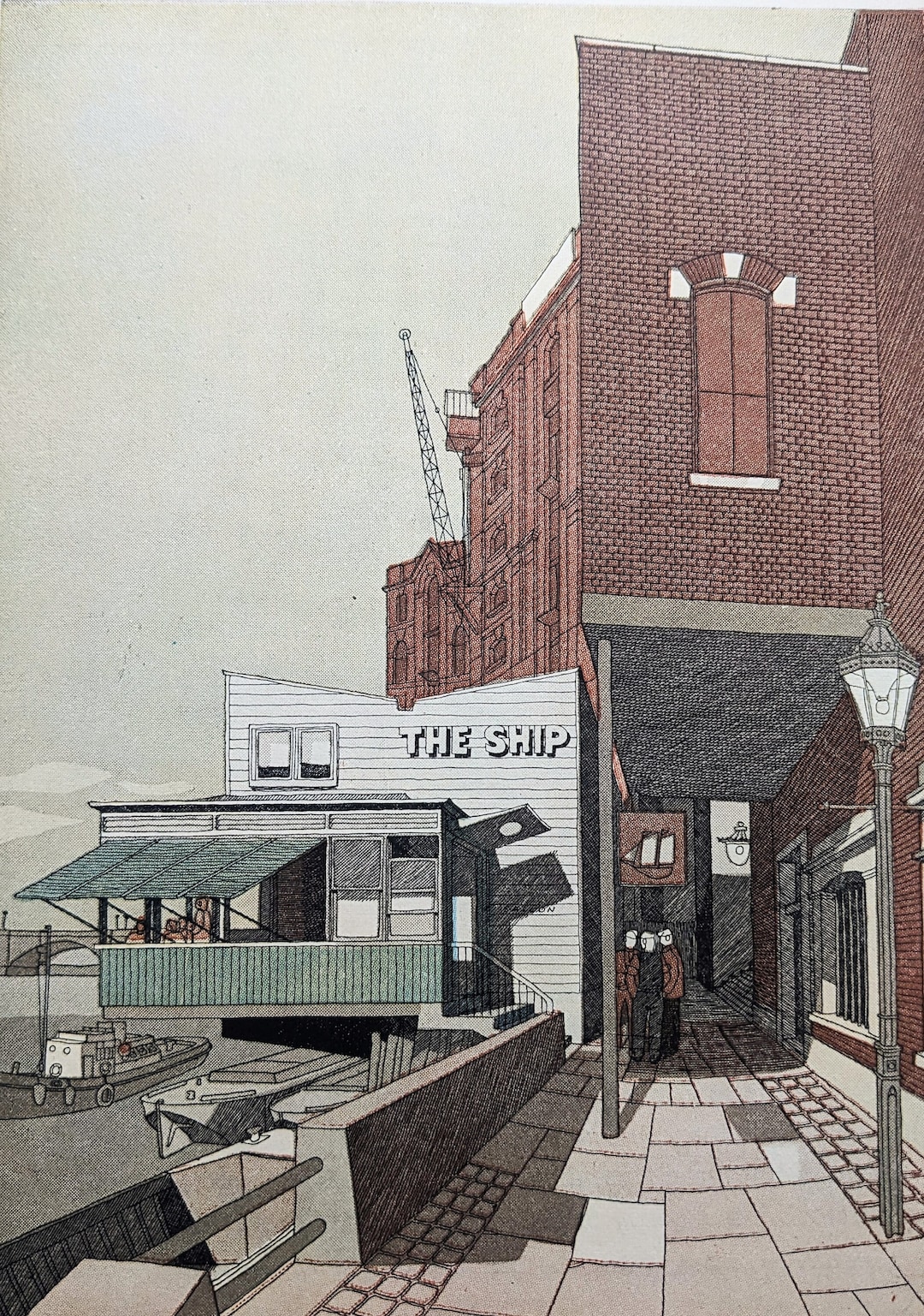 1952 Gordon Cullen Design for a New Pub on the City Riverfront: the ...