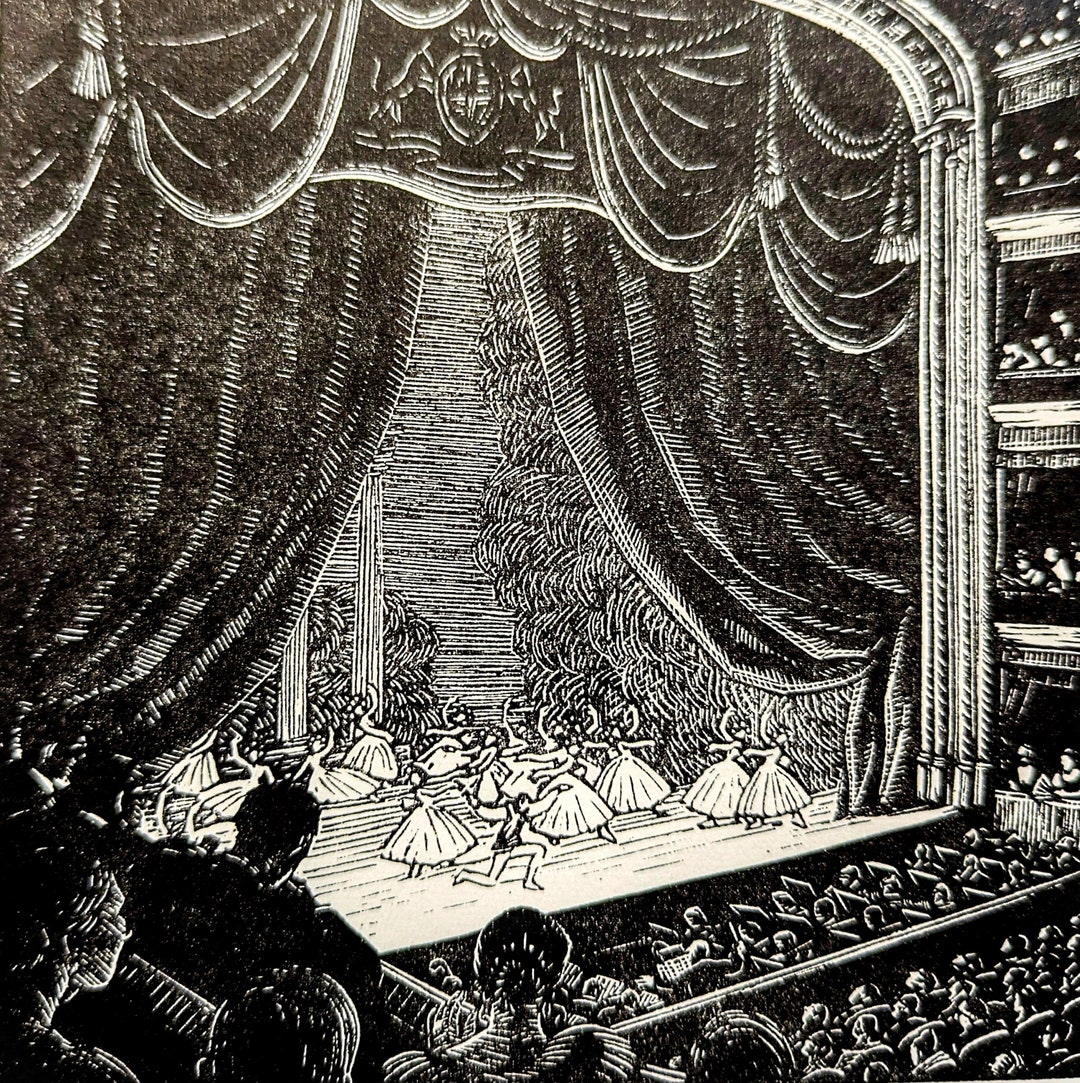 1959 Gwen Raverat 'grand Ballet' Engraving Printed From the Original ...