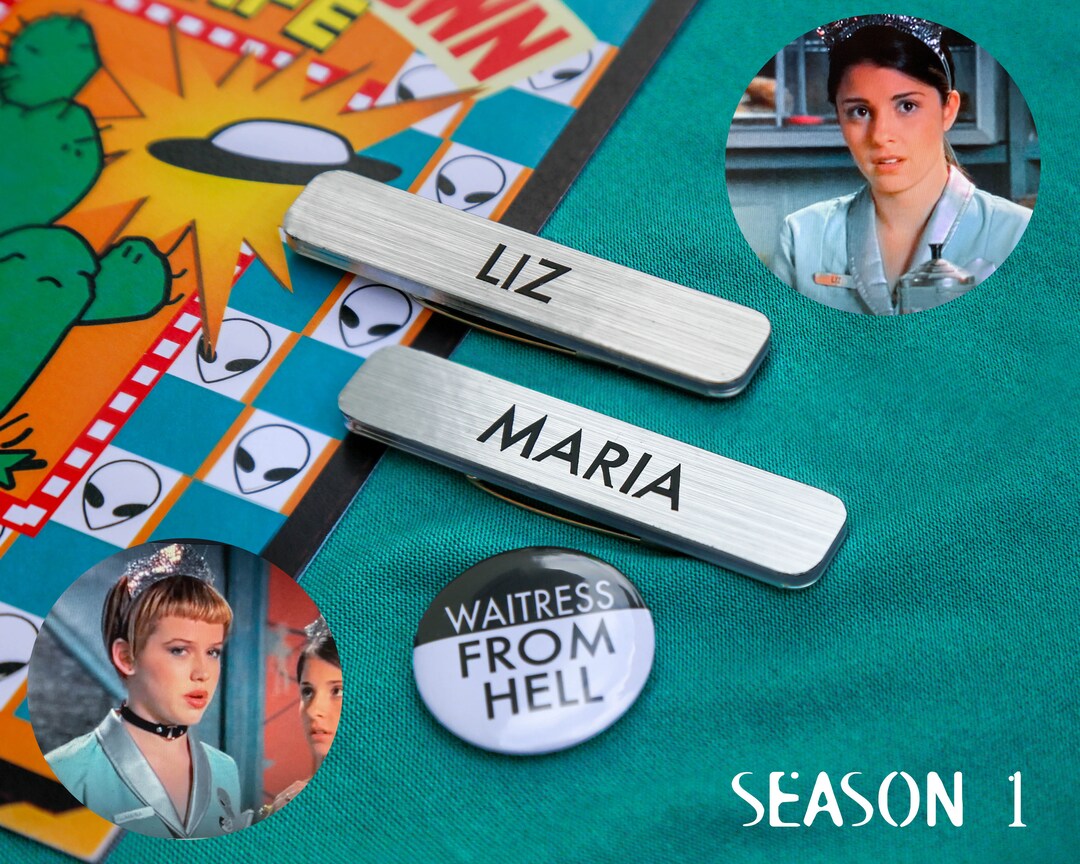 Roswell Inspired Crashdown Cafe Uniform Name Tags and Maria's Pin From ...