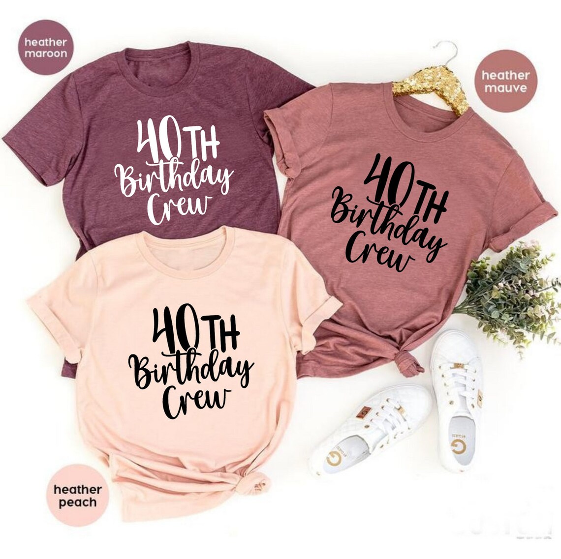 40th Birthday Crew Shirts 40th Birthday Shirts 40th Birthday Etsy