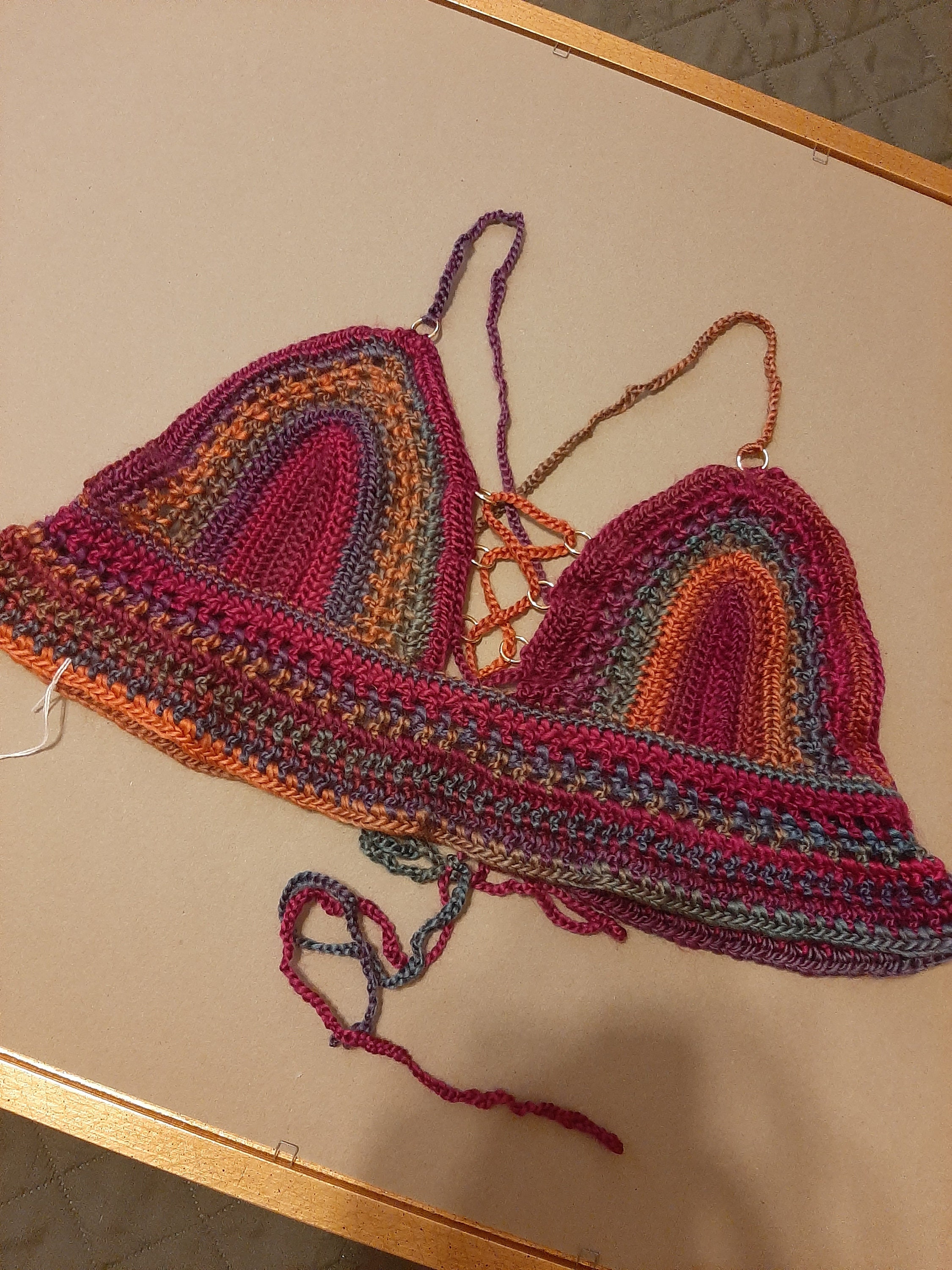 Sunset Crochet Summer Bralette - Etsy