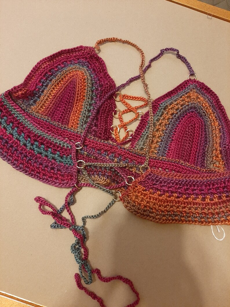 Sunset Crochet Summer Bralette - Etsy