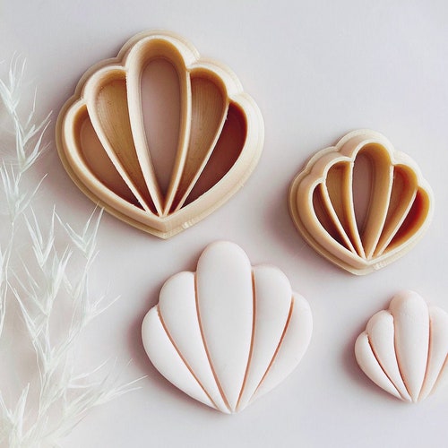 Art Deco Scallop Shell Fan Shape Polymer Clay Jewellery Cutter - Etsy