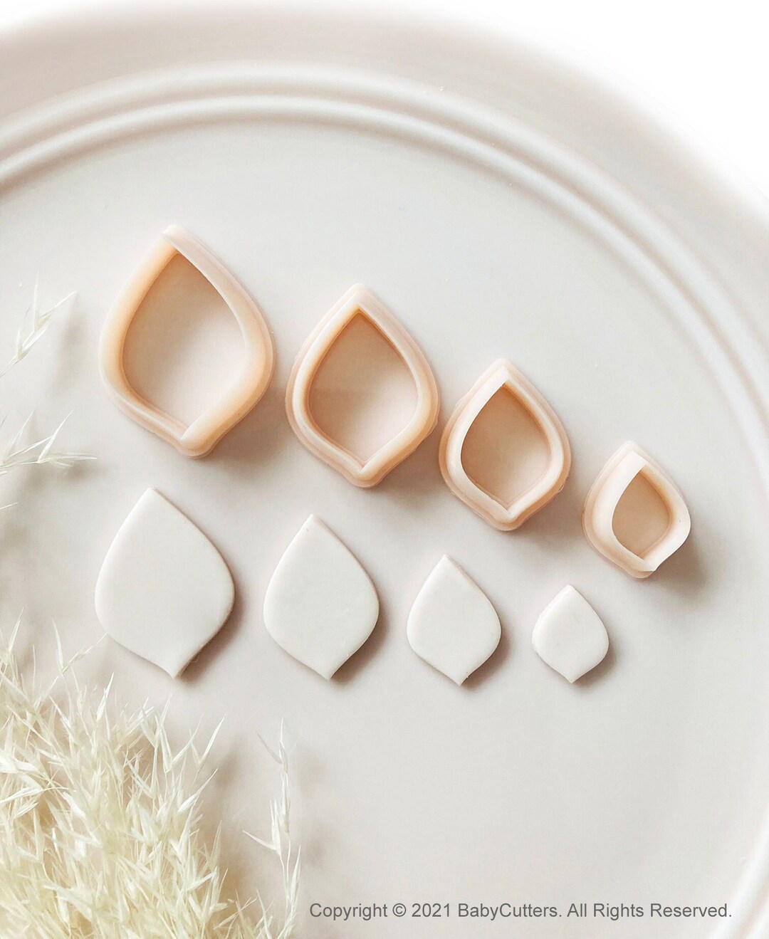 Bloated Orchid Natural Leaf Shape Polymer Clay Jewellery Cutter - Etsy