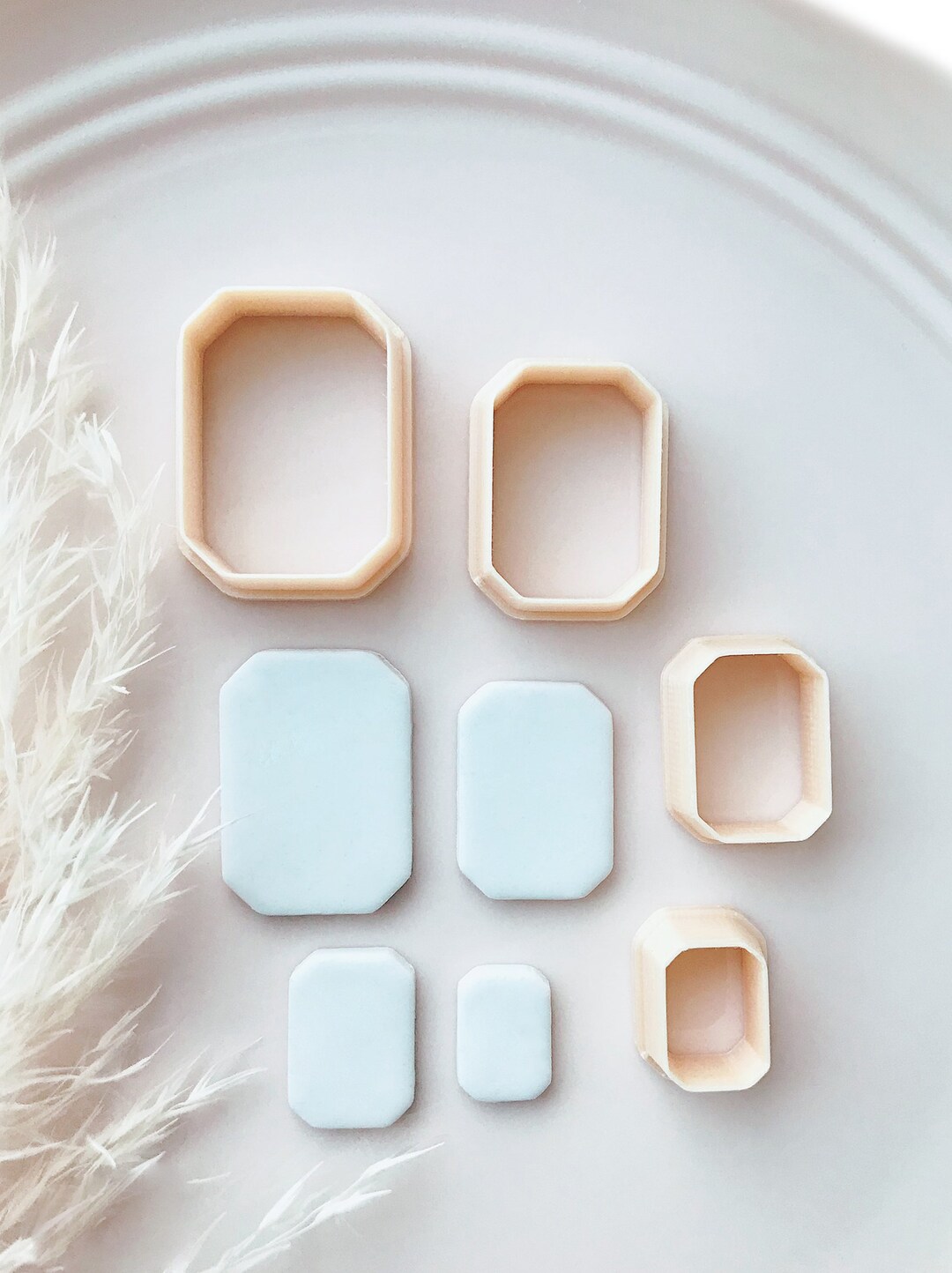 Rectangle Gem Polymer Clay Cutters: Filet Corner Shape - Etsy