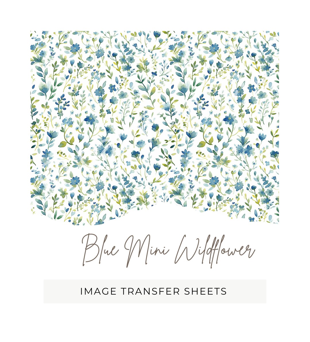Blue Wildflower Image Transfer Paper: Polymer Clay Earring Making - Etsy