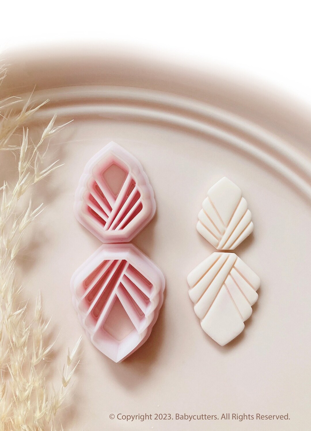 Art Deco Style Original Cutter Set Shape Polymer Clay Jewellery Cutter ...