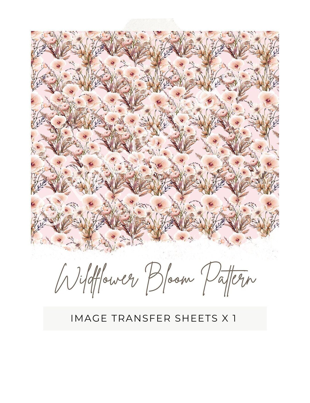 Wildflower Bloom Image Transfer Paper: Polymer Clay Earring Making - Etsy
